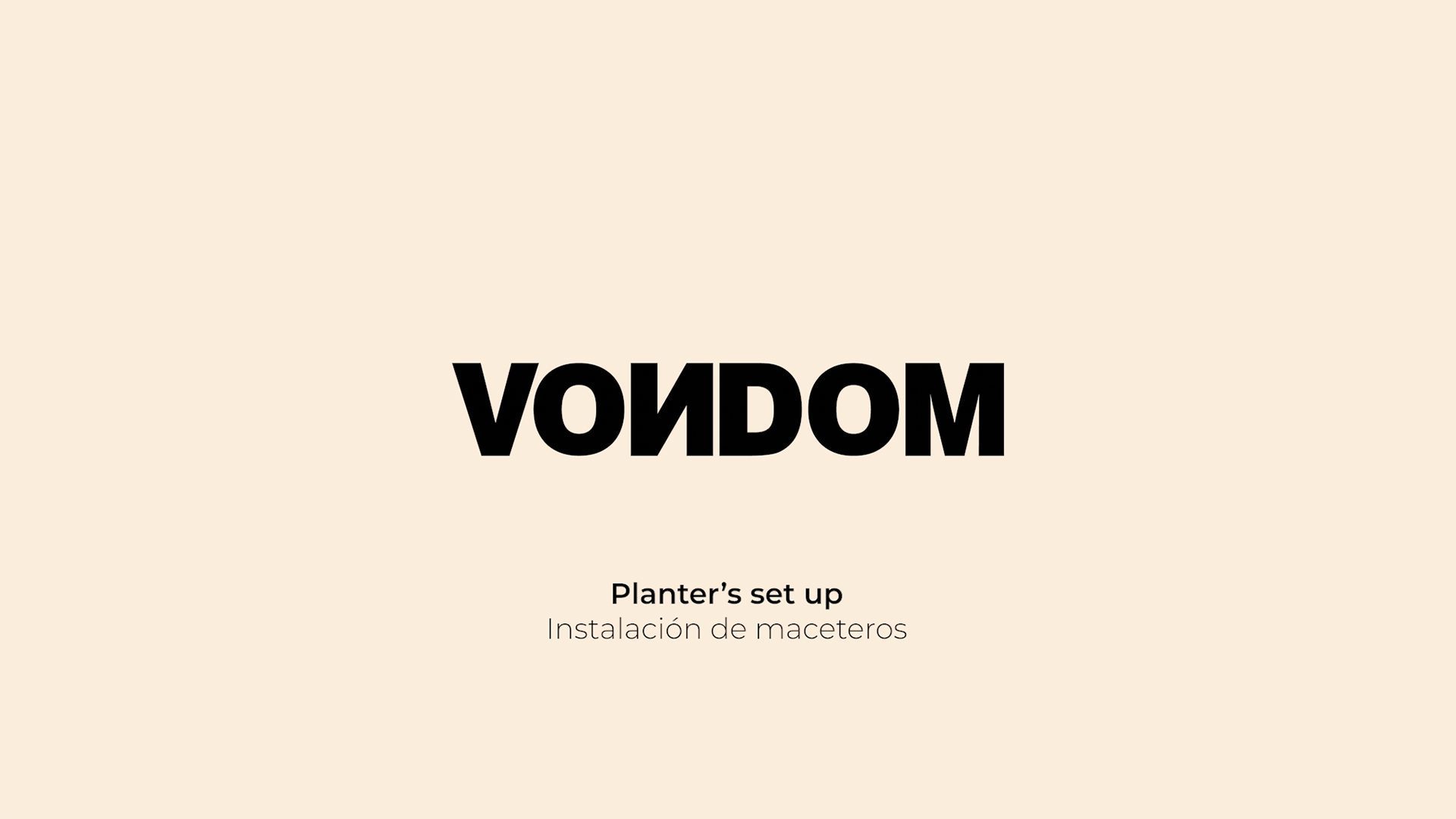Planter's Set Up Instructions - Vondom USA